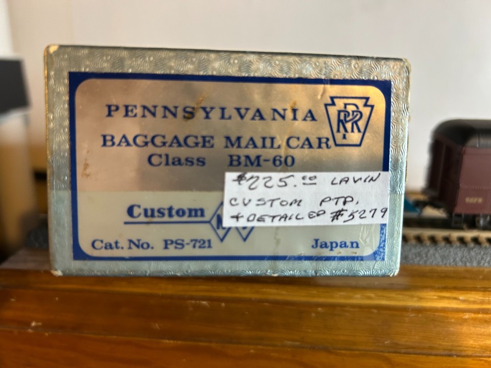BRASS N.J.Custom #PS-721 Pennsylvania Class BM-60 Baggage Mail Car ...