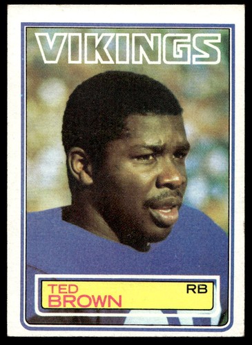 Ted Brown 1983 Topps #99 Minnesota Vikings Football Card | eBay