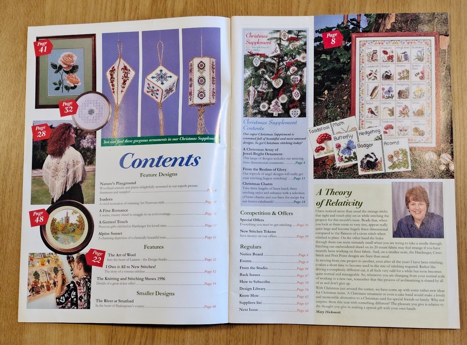 Mary Hickmott's New Stitches magazine no. 42 embroidery patterns | eBay UK