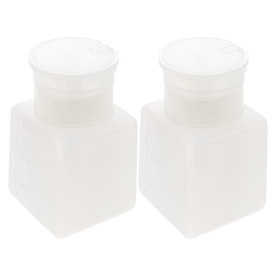 2 Pcs Push Alcohol Bottle Refillable Dispensers Bottles Empty Travel ...