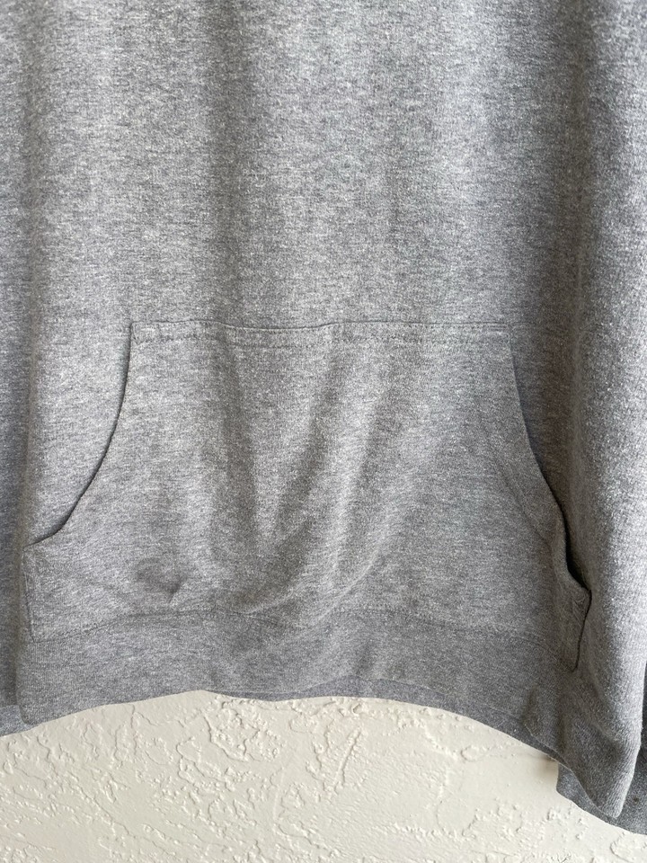 Salt Life Y2K Mens Large Gray Spellout Graphic Hoodie Logo Kangaroo ...