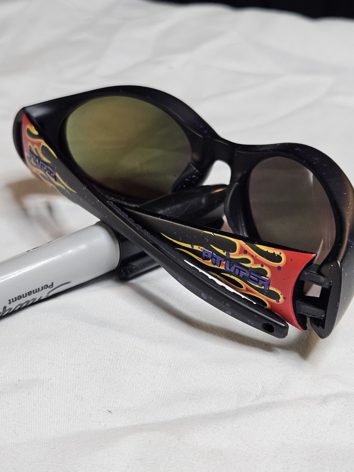 Pit Viper Combustion Slammer With Flames Preowned Good Shape | eBay