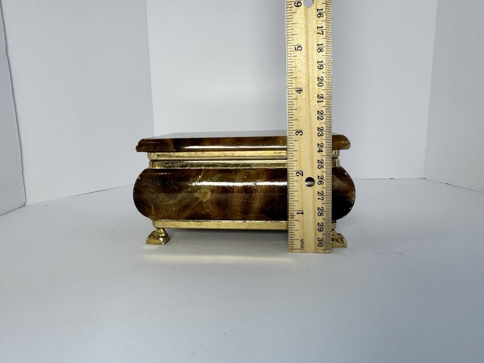 Genuine Alabaster Jewelry Box Italy – Hand Carved Onyx Stone Trinket ...