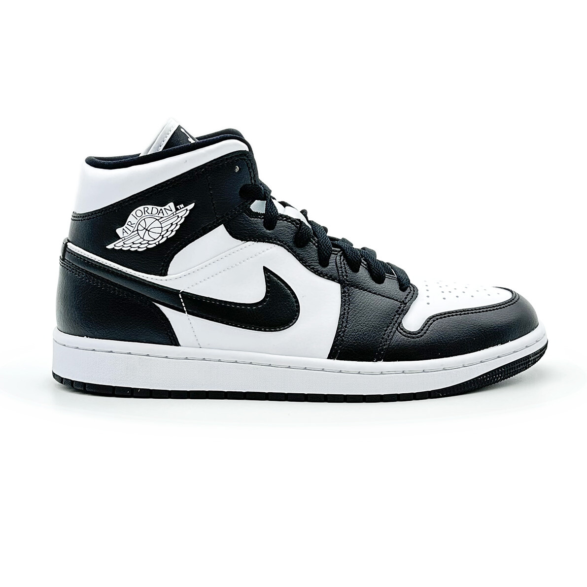 DV0991-101 Nike Air Jordan 1 Mid Black White Panda (Women's) | eBay
