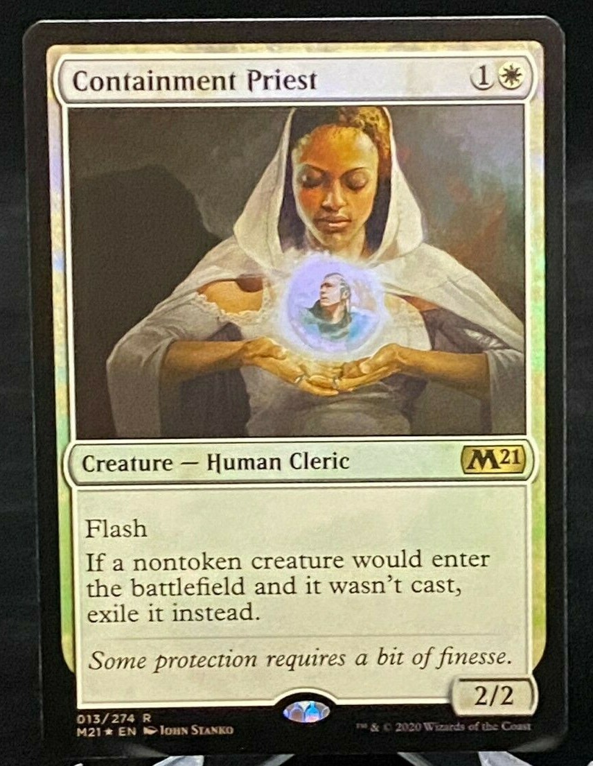 Magic the Gathering Core 2021 Containment Priest Foil - Rare | eBay