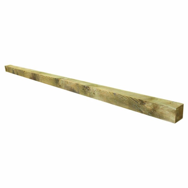 Suregreen Extra Large 3m Square Fencing Post 100x100mm Treated Wooden ...