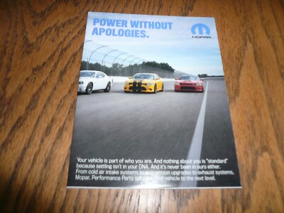 2019 MOPAR Power Without Apologies Sales Brochure | eBay
