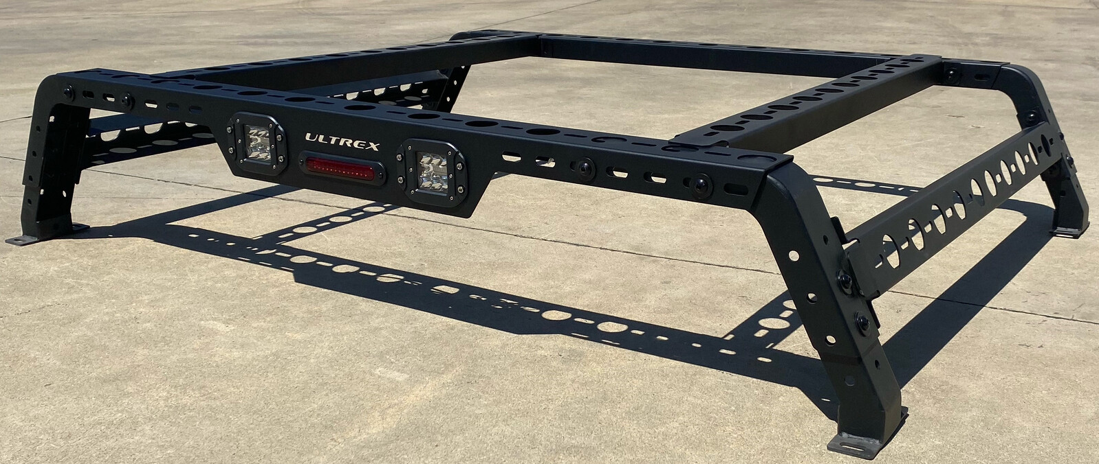 TUB RACK HALF HEIGHT WITH BRAKE & LED LIGHTS FOR DUAL CAB UTE MAZDA ...