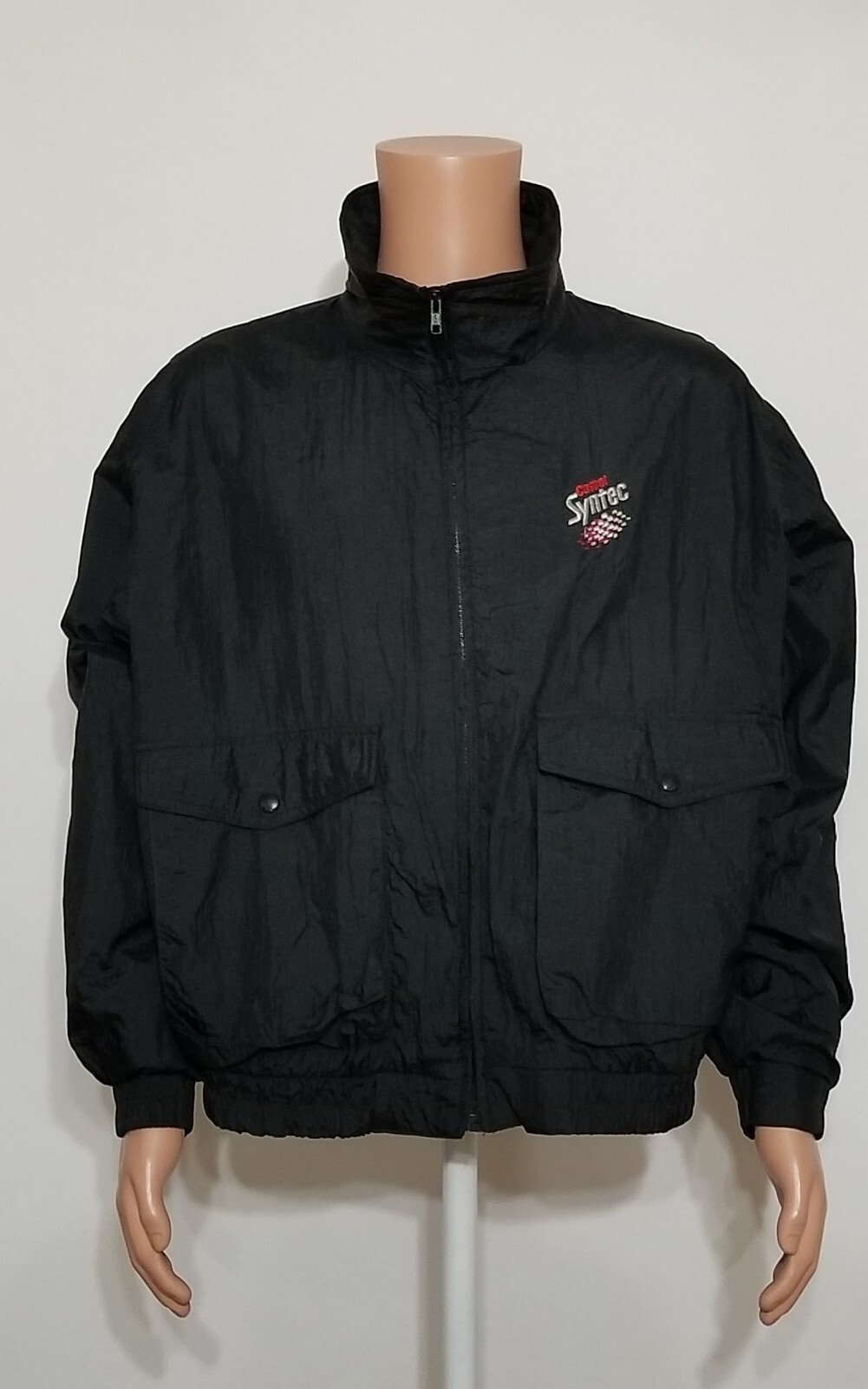 Vintage Castrol Syntec Logo Oil Zipper Jacket Size XL… - Gem