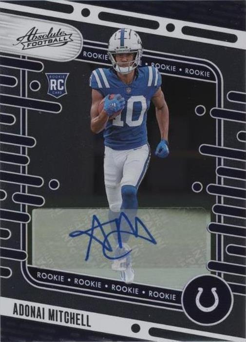2024 Panini Absolute - Rookies Adonai Mitchell #151 Signatures (AU, RC ...