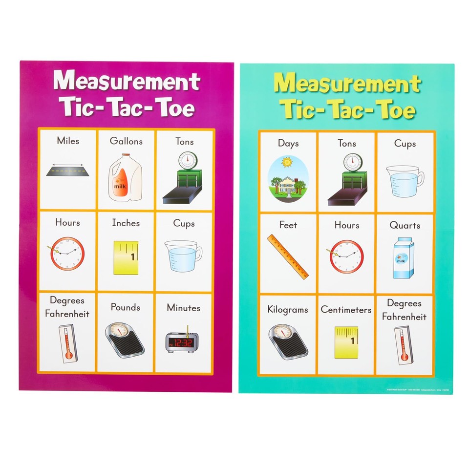 Measurement Tic-Tac-Toe Numeracy Center - 1 Kit - Ages 7-8, Grades 2-3 ...