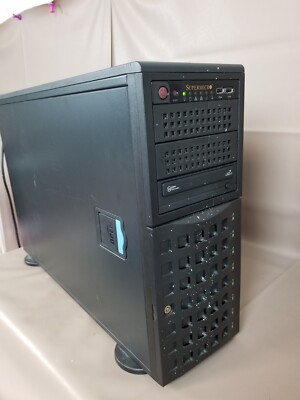Supermicro Super Server Tower CSE-745, Xeon, CPU X3220, 2.40GHz SAS, 8 ...