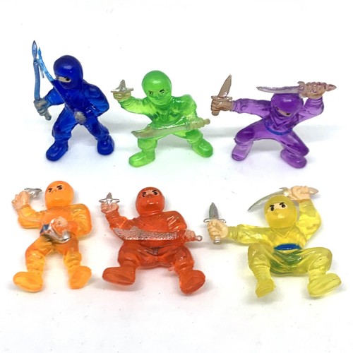 Vintage Rubber Ninja Mini Figures - Approximately 1.5"Translucent Lot ...