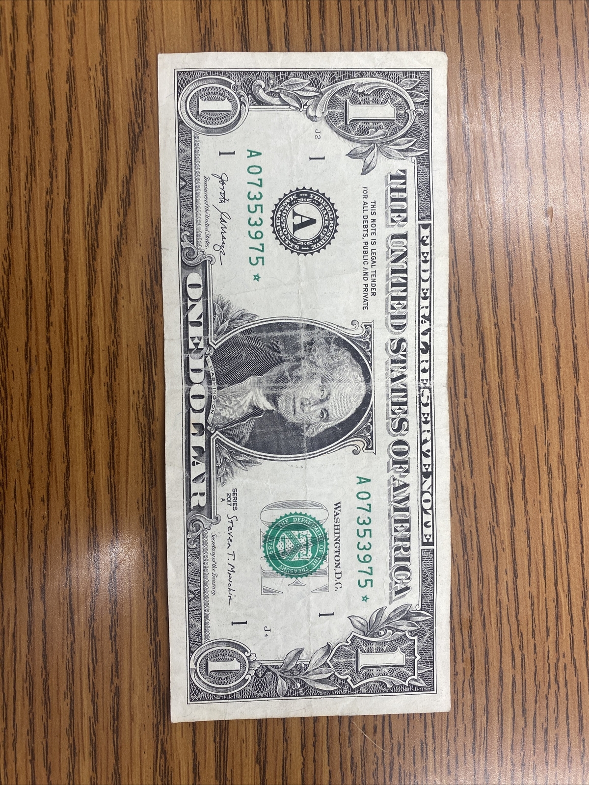 star notes 1 dollar 2017 a | eBay