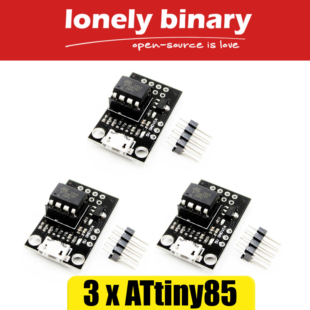 LonelyBinary ATTINY85 Arduino Compatible Board Digispark Rubber Ducky ...