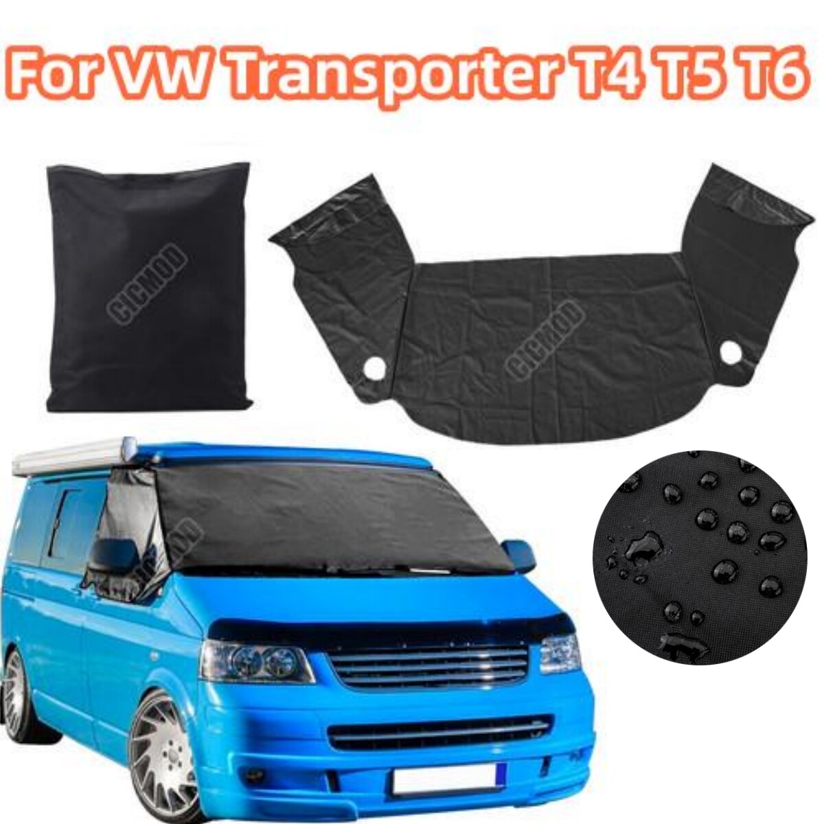 Windscreen Cover Wrap Window Screen Sun UV Protect For VW T4 T5 T6 ...