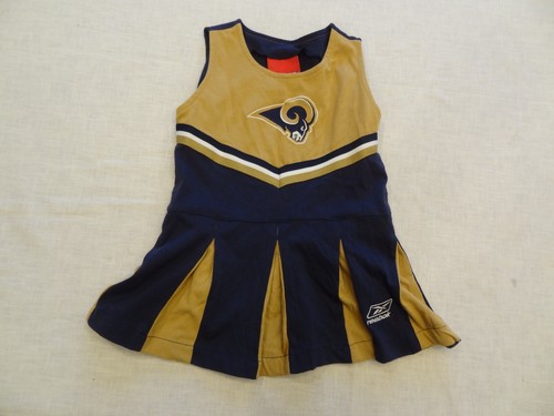 Reebok NFL St. Louis Rams Los Angeles Cheerleader Outfit Dress Toddler ...