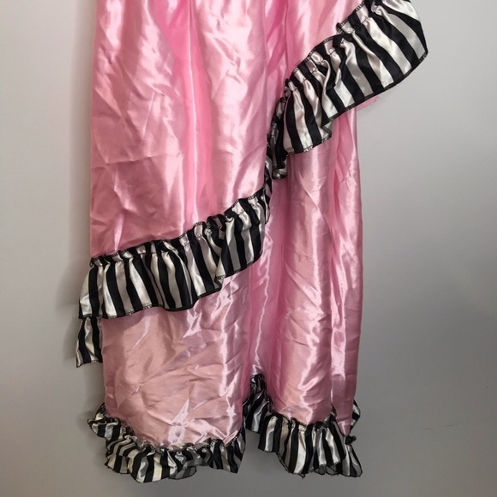 Pony Express pink Little Bo Peep dress costume black stripes matching ...