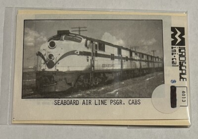 MICROSCALE HO DECAL-SEABOARD/SAL PASS CAB (ORIG “MINICAL”) DOES ONE ...