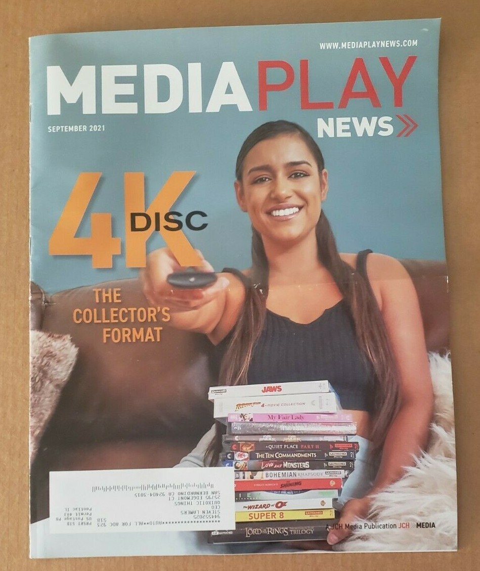 Media Play News Magazine 4K DISC September 2021 w/ ML | eBay