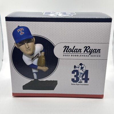 PITCHER NOLAN RYAN Foundation 34 MLB TEXAS RANGERS BOBBLEHEAD Series ...