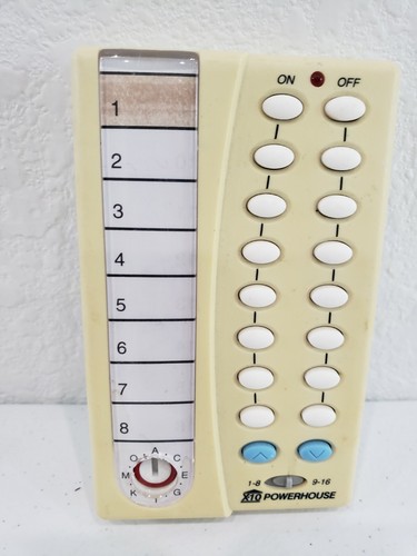 X10 Powerhouse Home Automation Remote Control HR12A For X10 Transceiver ...