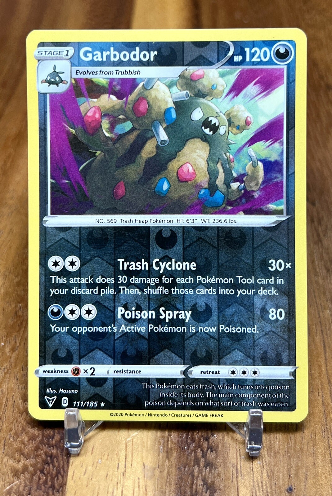 Garbodor 111/185 Reverse Holo Vivid Voltage Pokemon TCG Card NM ...