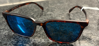 Suncloud Boundary Polarized Sunglasses Matte Tortoise Blue Mirror Lens ...