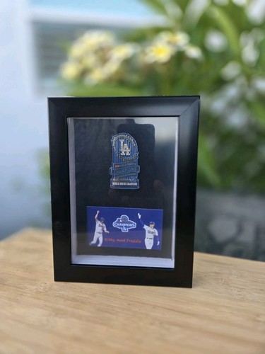 Dodgers World Series Pin Shadow Box 5 X 7 | eBay