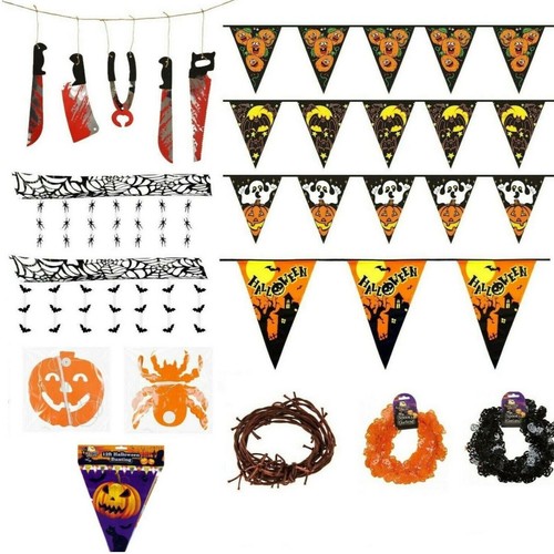 Halloween Bunting Garden Party Banner Hanging Home Decoration Foil ...