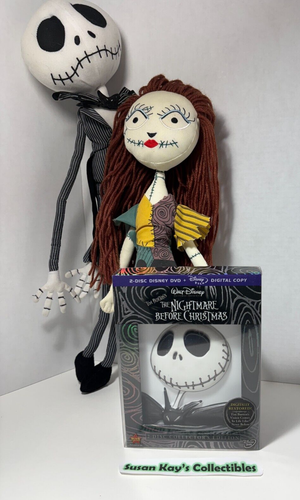Nightmare Before Christmas Jack Skellington Plush 21" Doll NBC By NECA ...
