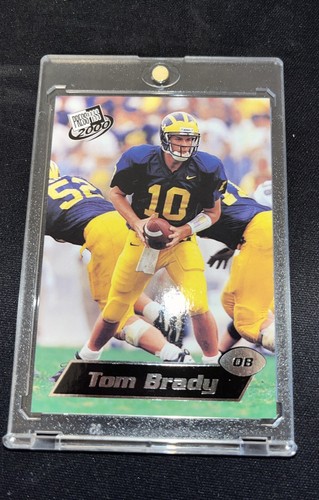 2000 Press Pass Tom Brady Rookie Card #37 Michigan Wolverines Patriots ...