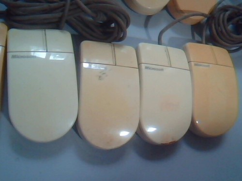 LOT of 12 Vintage Microsoft InPort Mouse C3K7PN9937 2-button Bus mini ...