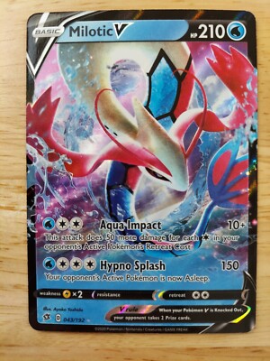 Milotic V 043/192 Rebel Clash- NM Ultra Rare Pokemon Card | eBay