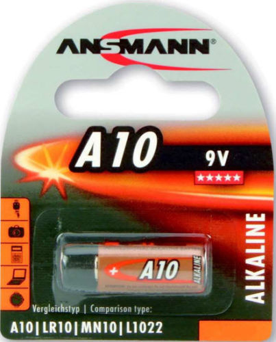 2 x Ansmann A10 9V Alkaline Battery 10A E10A G10A GP10A L1022 WE10A ...