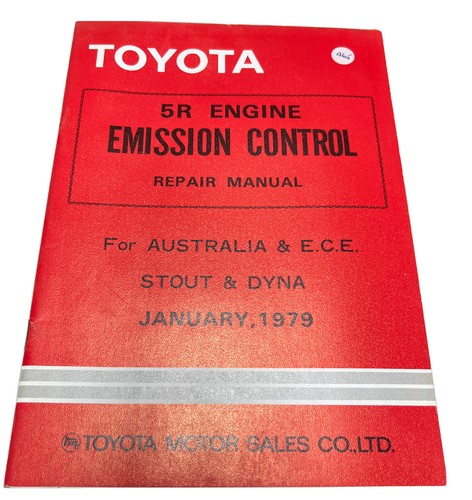 TOYOTA 5R ENGINE EMISSION CONTROL Repair Manual 1980 TOYOACE STOUT DYNA ...