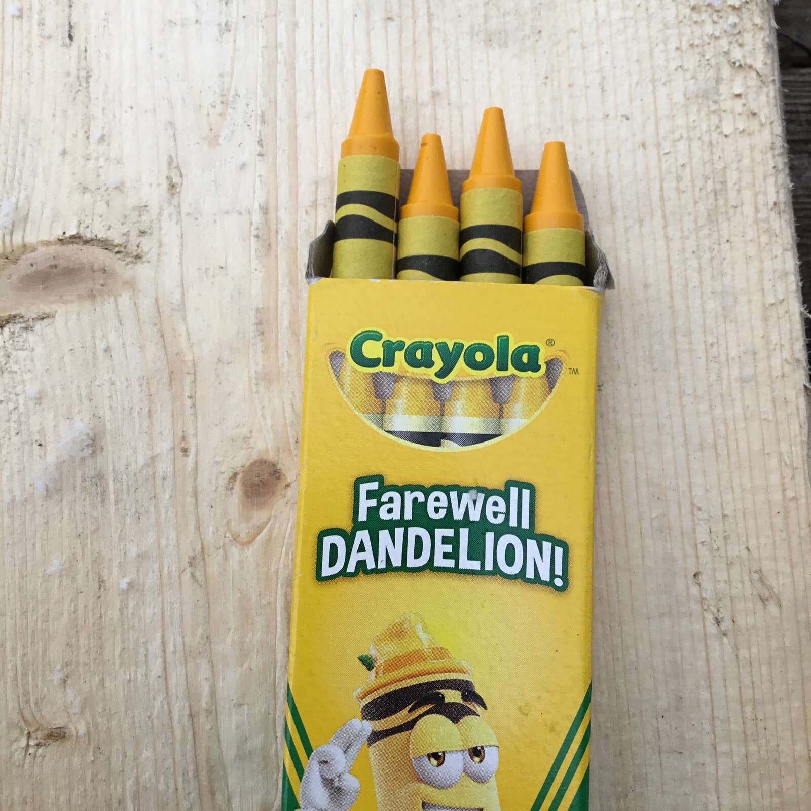 Crayola Farewell Dandelion 4 Pack of Crayons New Discontinued 2017 ...