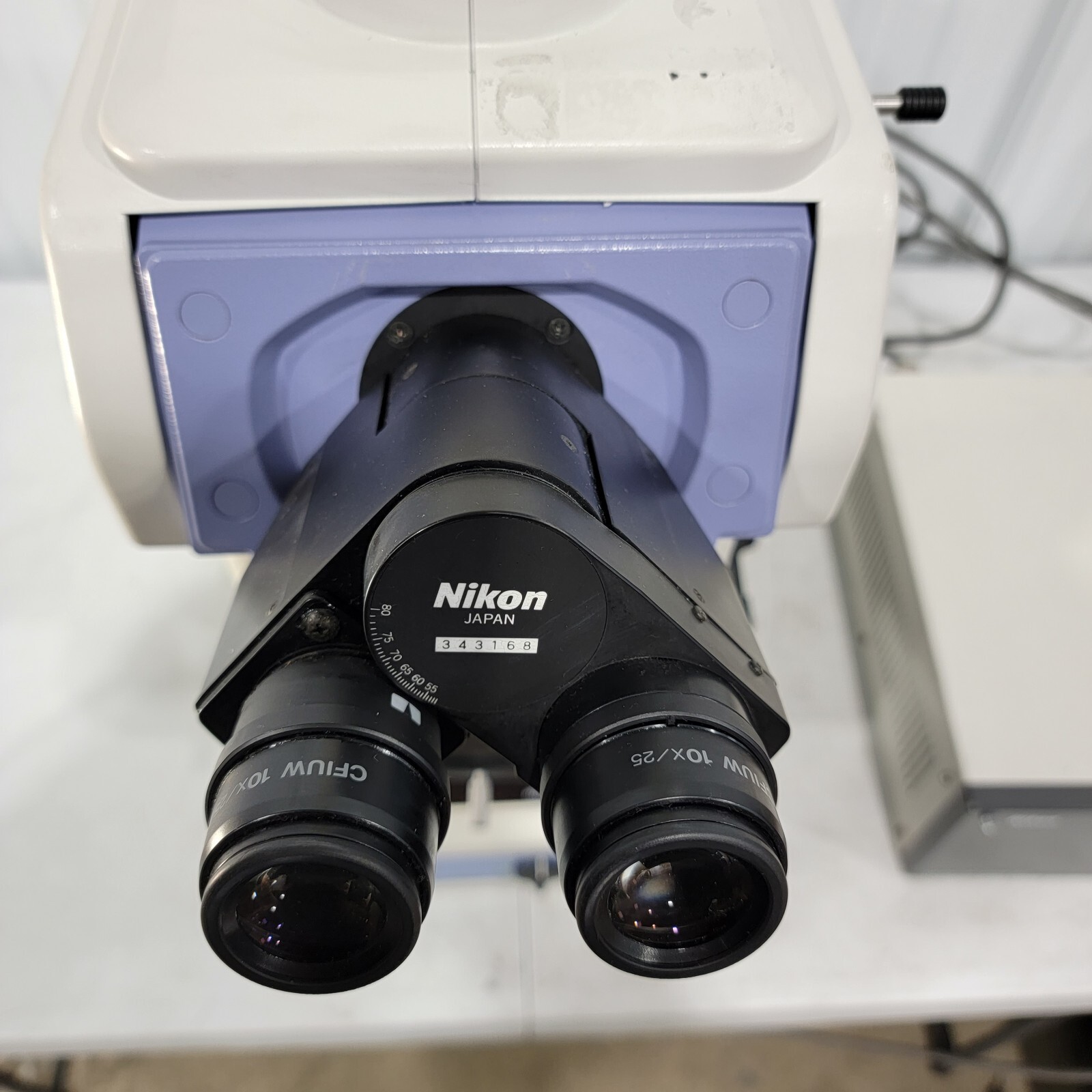 Nikon DIC Eclipse E800 Microscope Trinocular Head w/ Power Unit, Eyepieces, Lamp | eBay