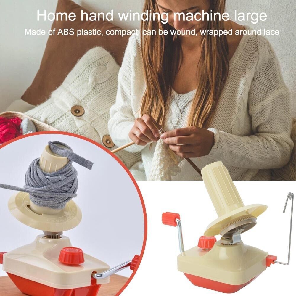 DIY Hand Operated Knitting Roll String Yarn Fiber Wool Thread Ball ...