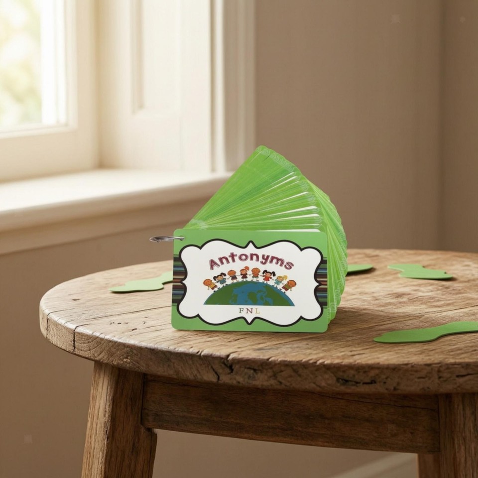 51 Pieces Antonym Learning Cards with Loop Educational Vocabulary ...