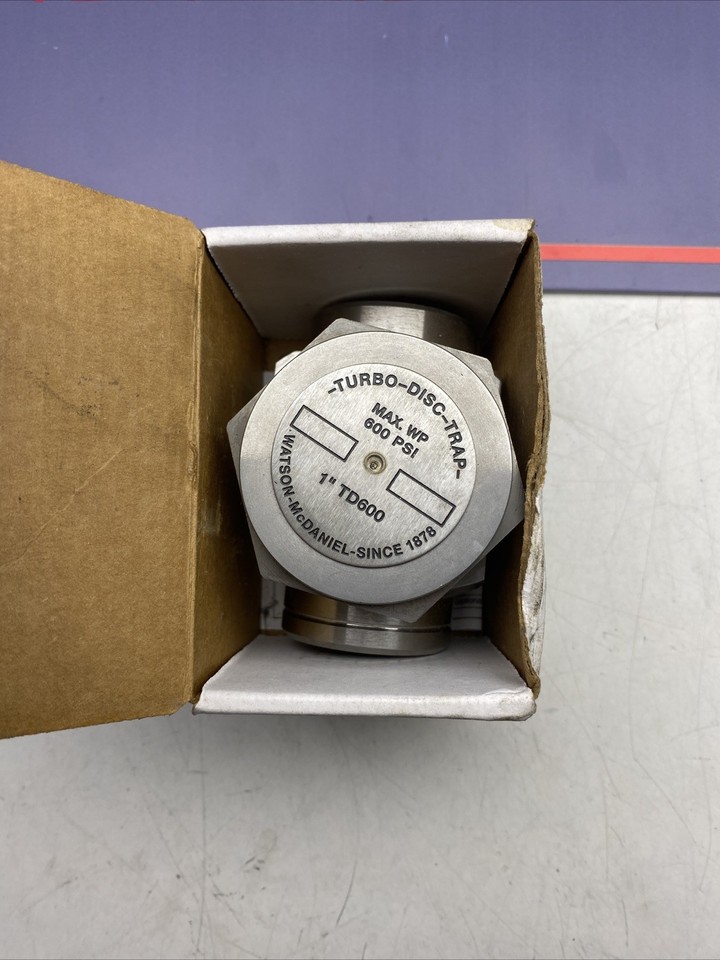 NEW Watson McDaniel 1” TD-600 Thermodynamic Steam Trap -TurbO DISK SS ...
