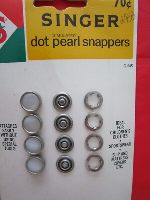 Singer 4 Dot Pearl Snapper Set C245 | eBay