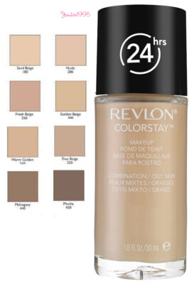 REVLON 24hrs Colorstay MakeUp COMBINATION / OILY Foundation Make Up ...