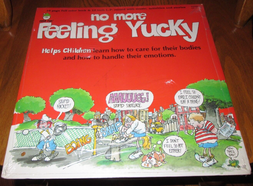NO MORE FEELING YUCKY LP SEALED VINYL HELPS CHILDREN w/BODY CARE HANDLE ...