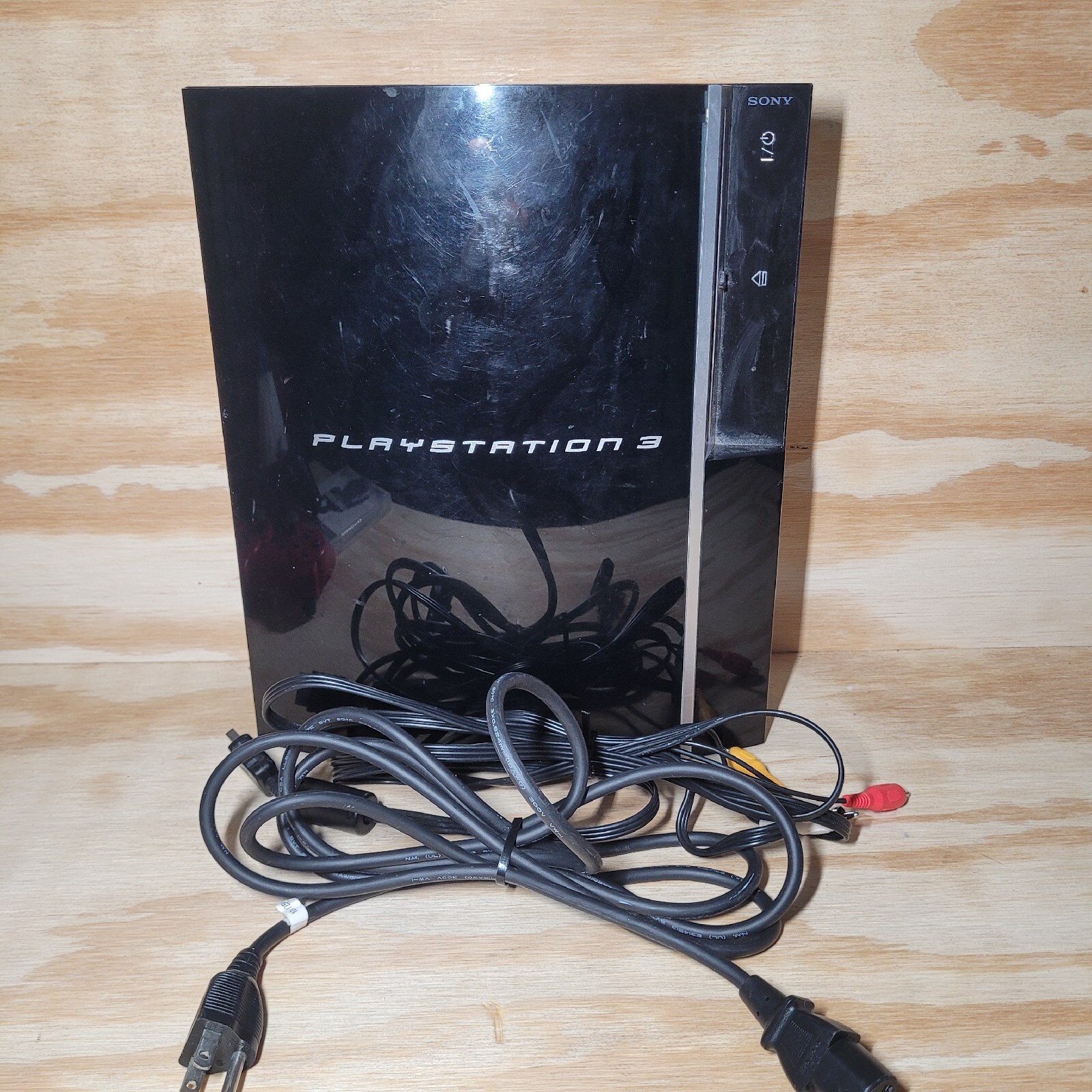 Sony PlayStation 3 PS3 Black Gaming Console CECHL01 Console And Cords ...
