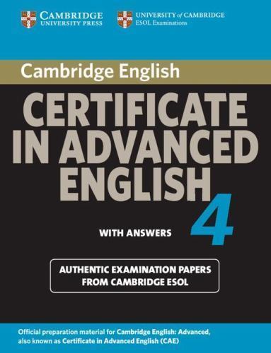 CAE Practice Tests Ser.: Cambridge Certificate in Advanced English ...