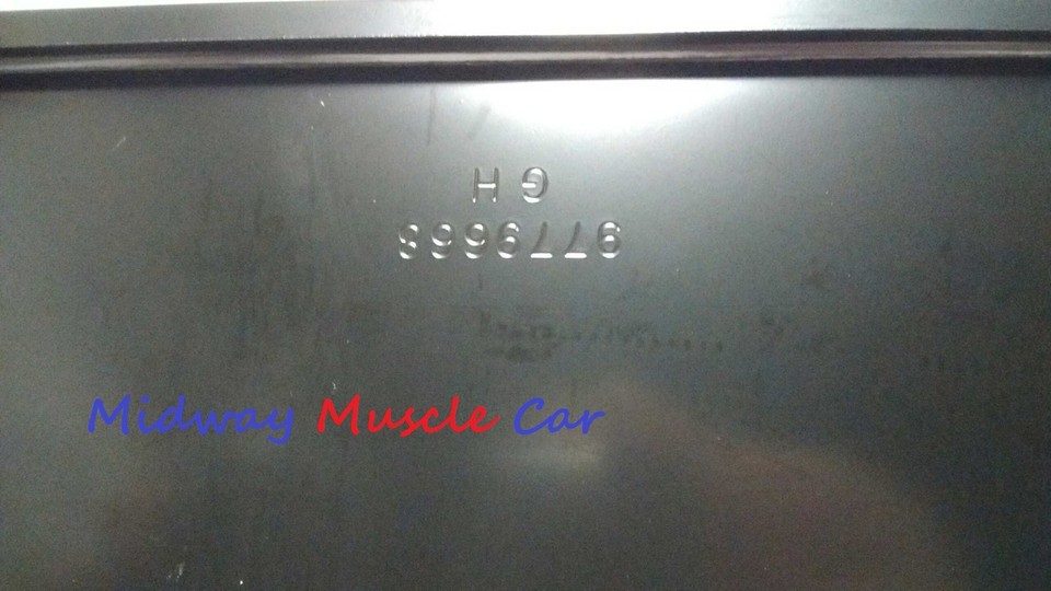 rear fuel door license plate tag bracket 64-68 Pontiac GTO 64-65 ...