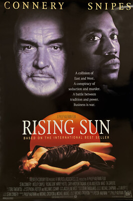 RISING SUN MOVIE POSTER DS ORIGINAL ROLLED VF 27x40 WESLEY SNIPES SEAN ...