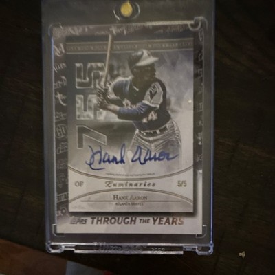2021 Topps Through the Years Hank Aaron Autograph #TTY-15 5/5 Braves | eBay