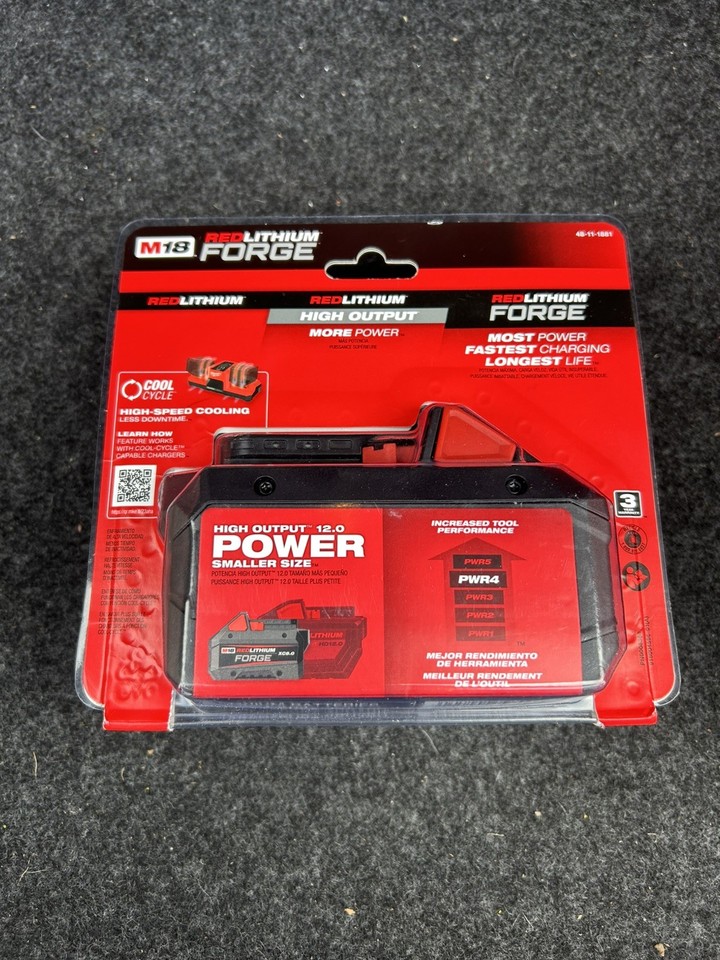 New Genuine MILWAUKEE M18 18V REDLITHIUM FORGE XC 8.0Ah Battery Pack 48 ...